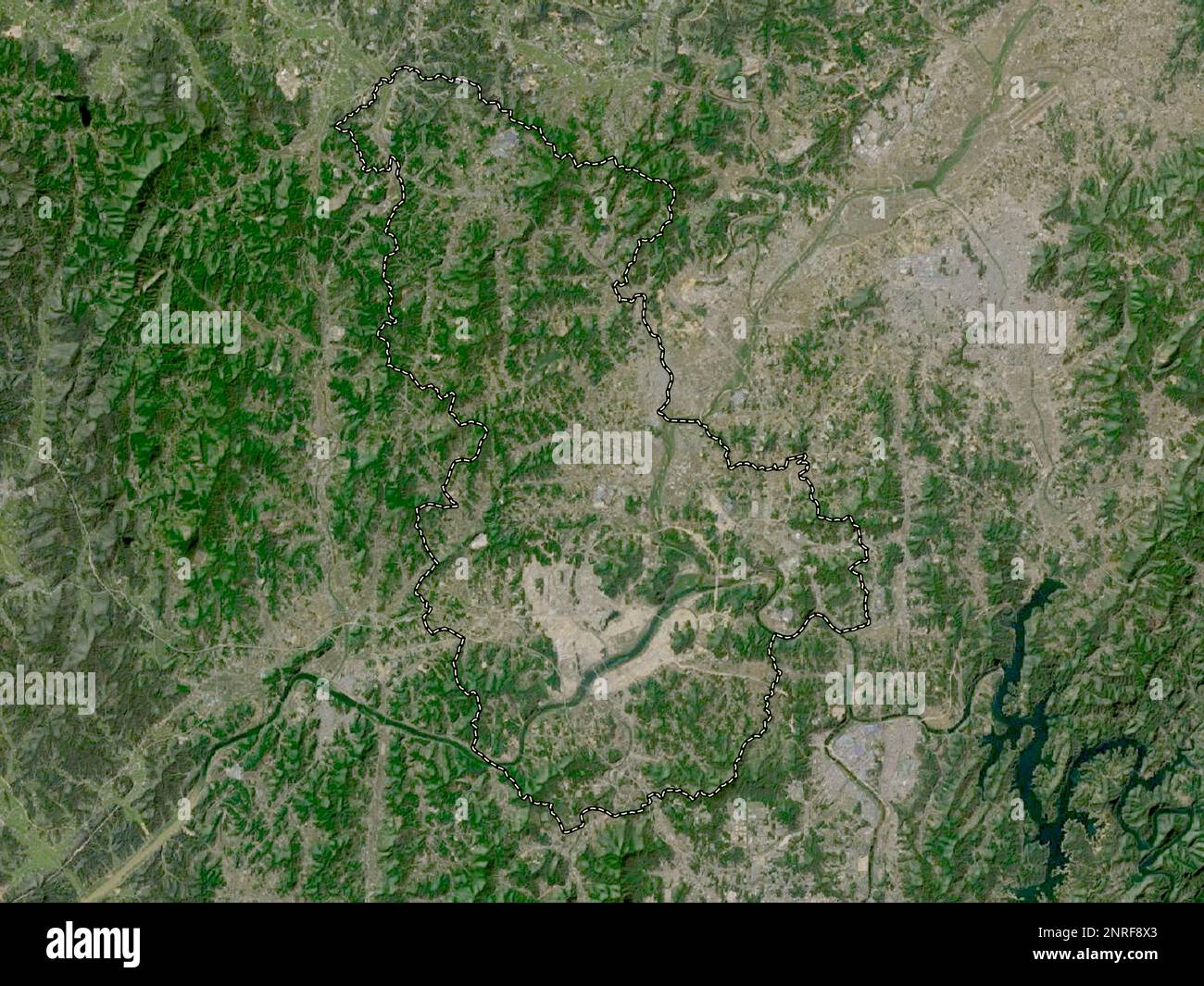 Sejong, metropolitan autonomous city of South Korea. Low resolution ...