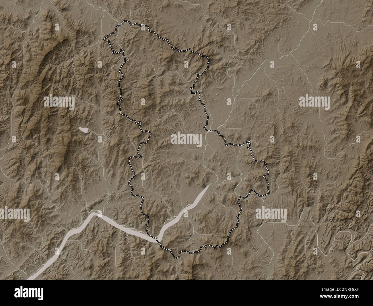 Sejong, metropolitan autonomous city of South Korea. Elevation map ...