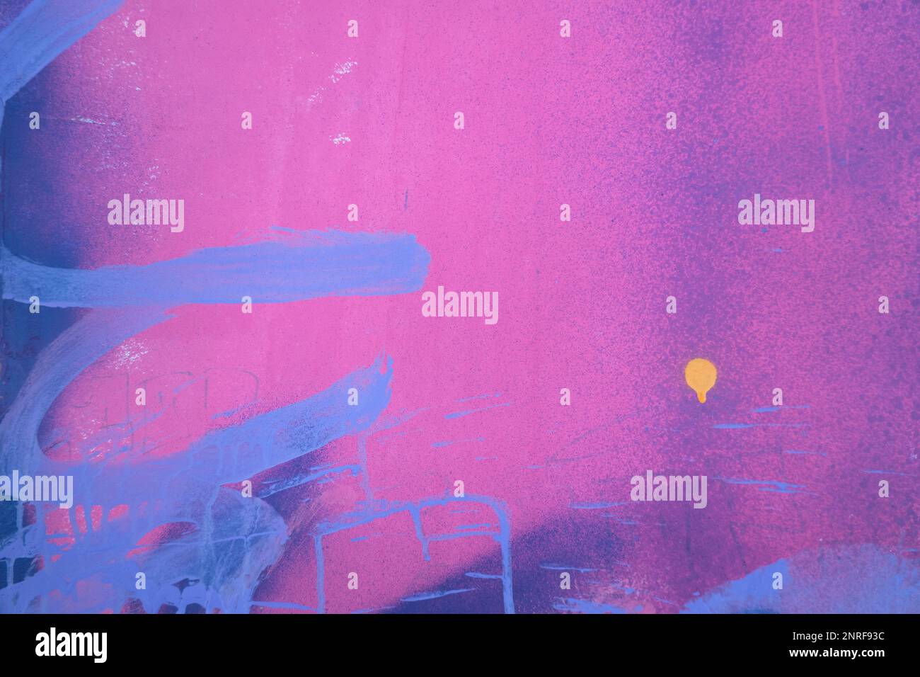 Messy paint strokes and smudges on an old painted wall background ...