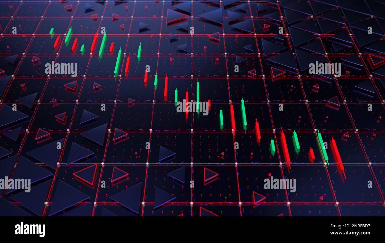 Stock market or forex trading graph with copyspace. Financial ...