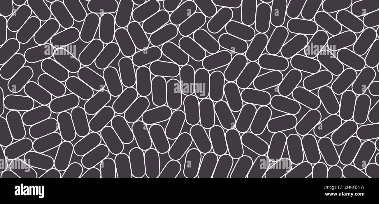 Black And White Texture Irregular Array Or Matrix Of Random Ovals Vector Illustration For