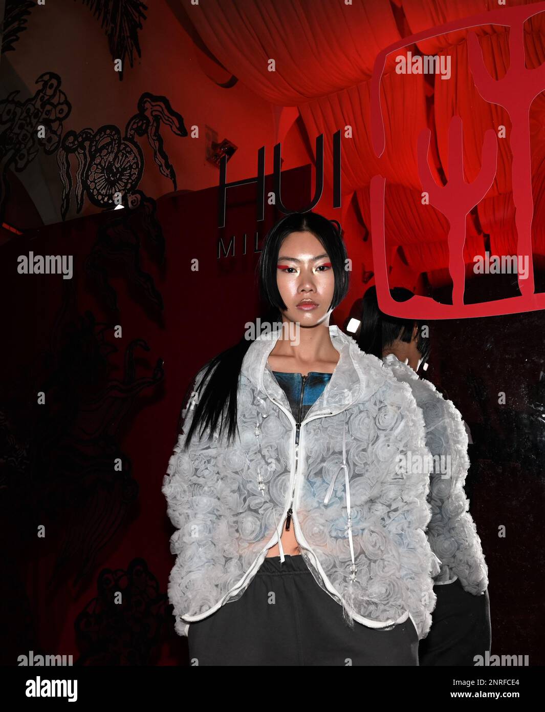 Milan, Italy. 26th Feb, 2023. Milano, Italy Milan Fashion Week FW 2023 ...