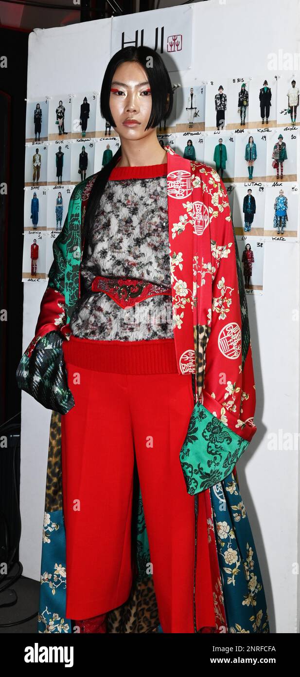 Milan, Italy. 26th Feb, 2023. Milano, Italy Milan Fashion Week FW 2023 ...