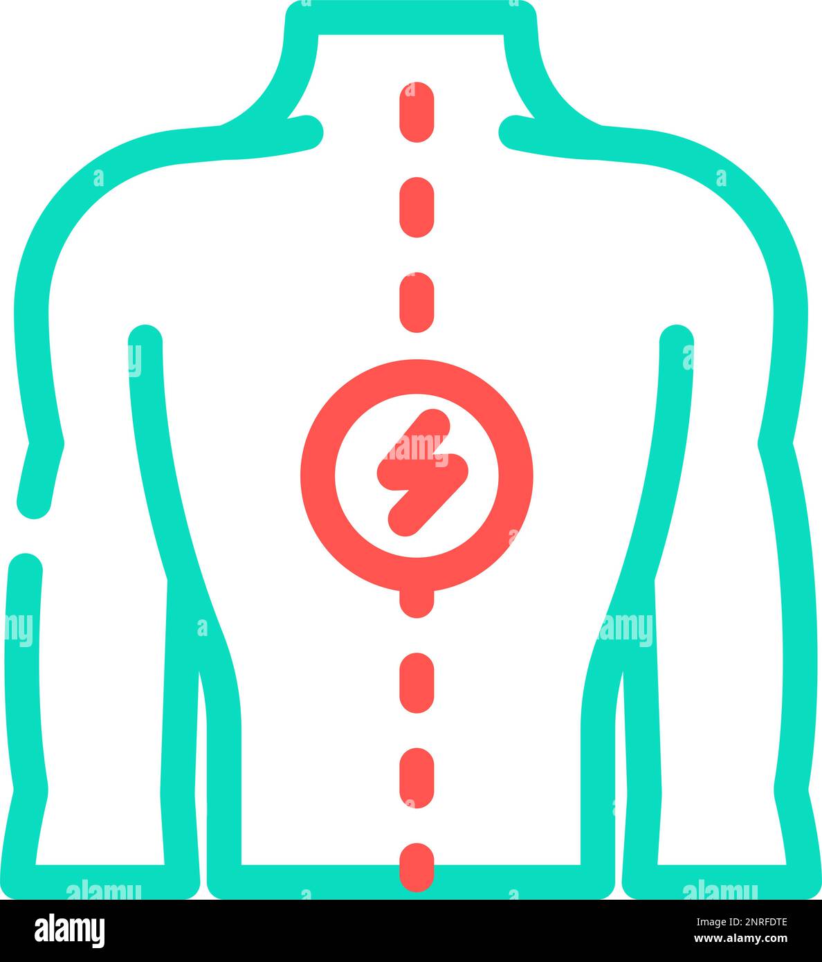 spine pain body ache color icon vector illustration Stock Vector Image ...