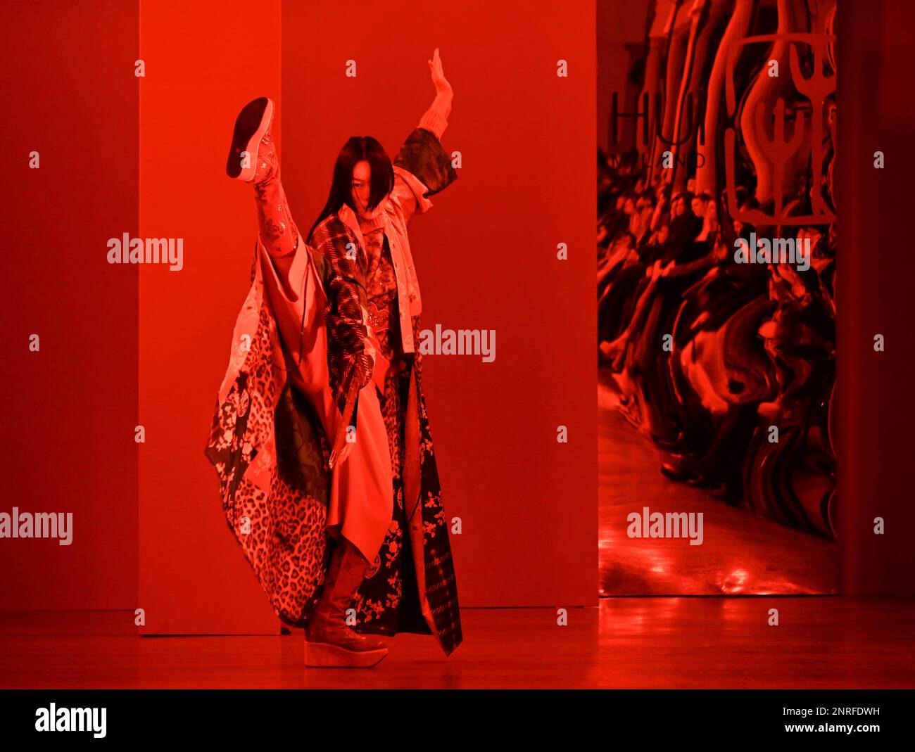 Milan, Italy. 26th Feb, 2023. Milano, Italy Milan Fashion Week FW 2023 ...