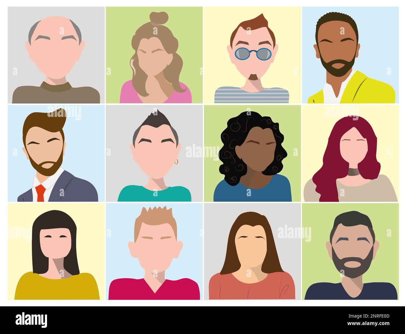 Collage of different women ethnic Cut Out Stock Images & Pictures - Alamy