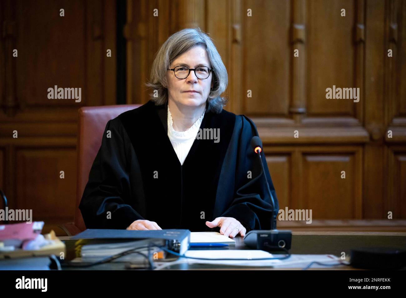 Bremen, Germany. 27th Feb, 2023. Gesa Kasper, presiding judge at the ...
