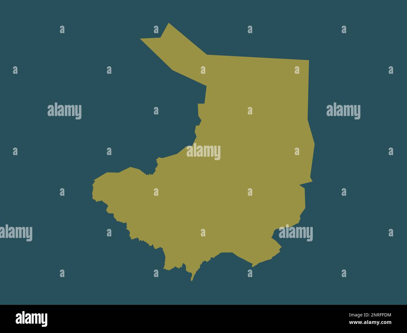 Central Equatoria, state of South Sudan. Solid color shape Stock Photo ...