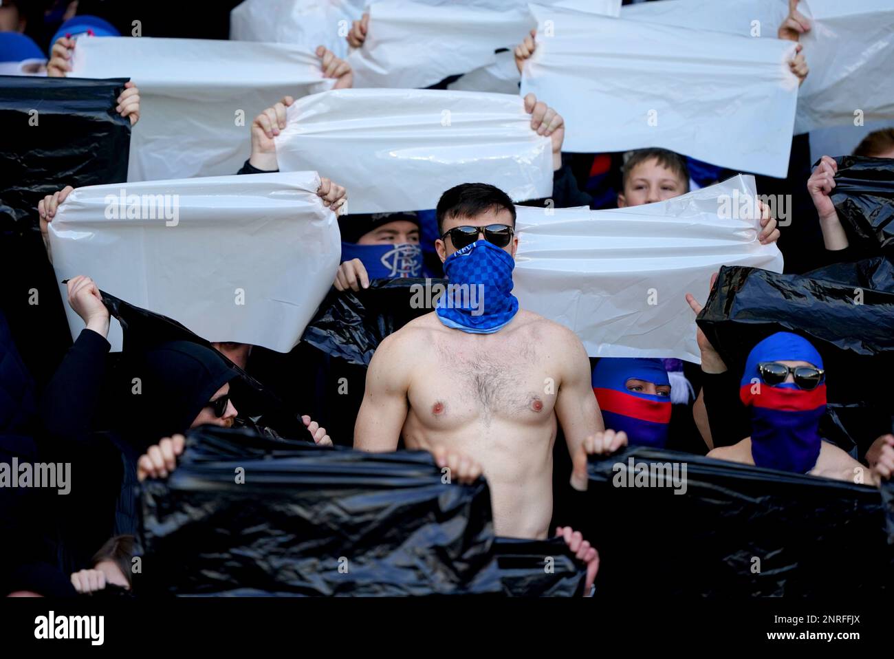 Rangers fans in the stands ahead of the Viaplay Sports Cup Final at ...