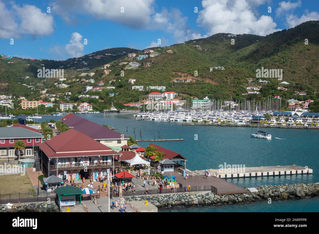 Caribbean, British Virgin islands, Tortola, Roadtown, Yacht basin Stock ...