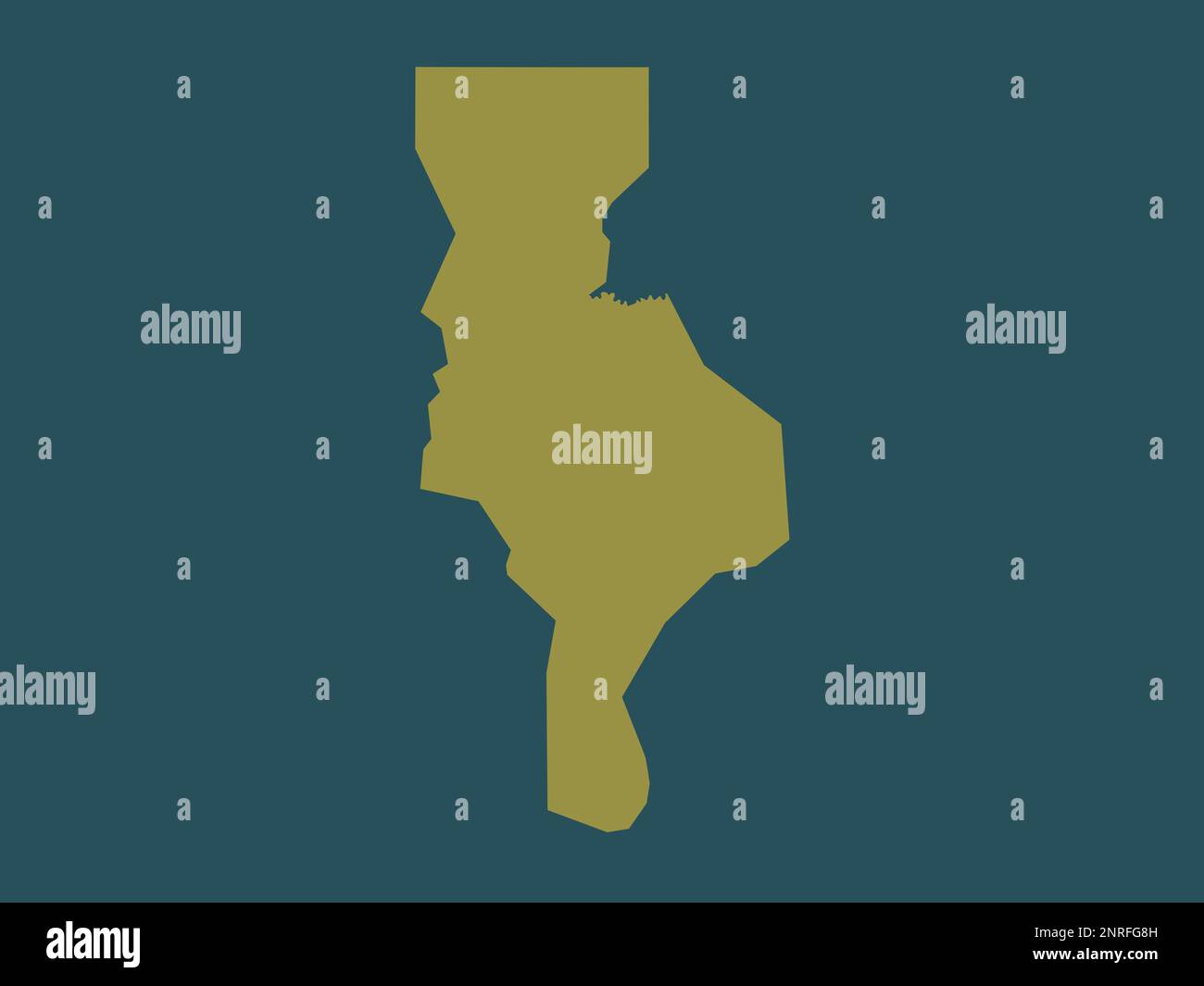 Warrap, state of South Sudan. Solid color shape Stock Photo - Alamy