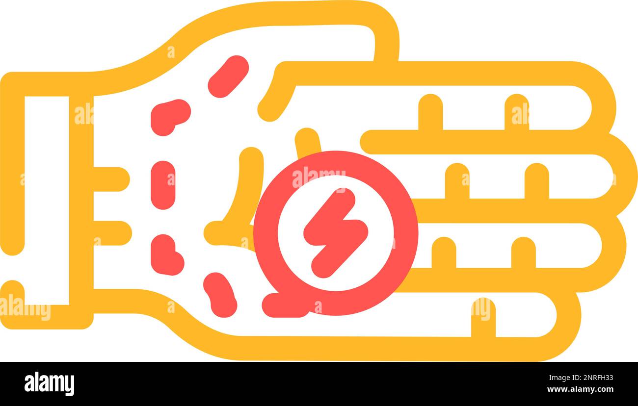 hand pain body ache color icon vector illustration Stock Vector Image ...