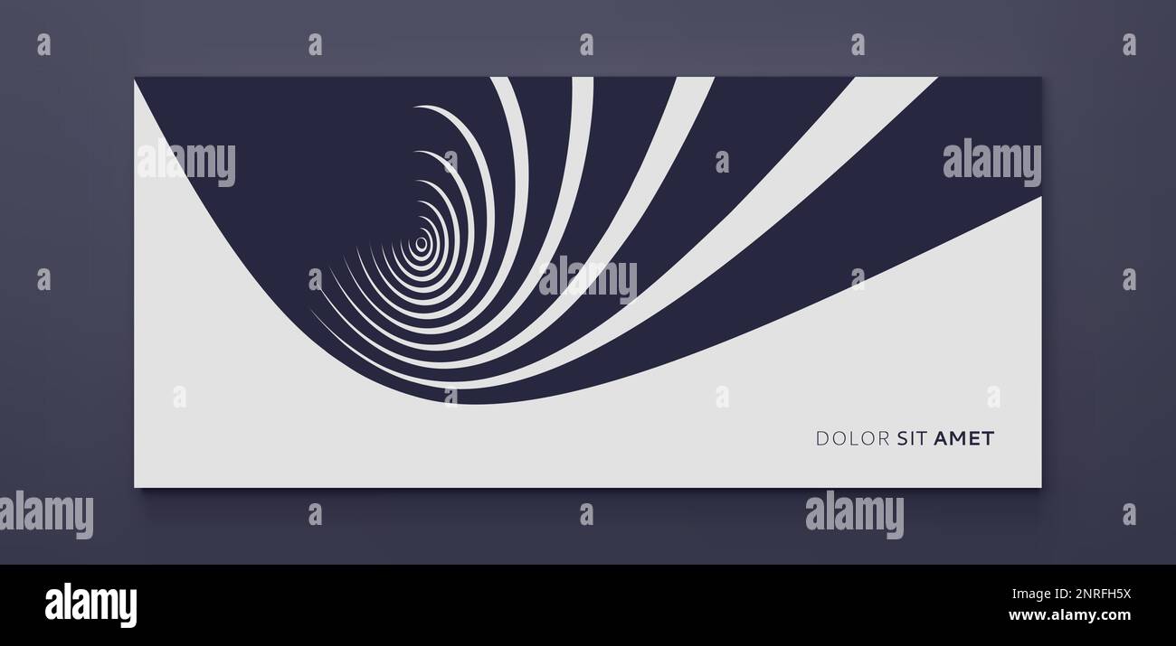 Abstract digital signal form. Sound wave and line in a circle. Striped ...