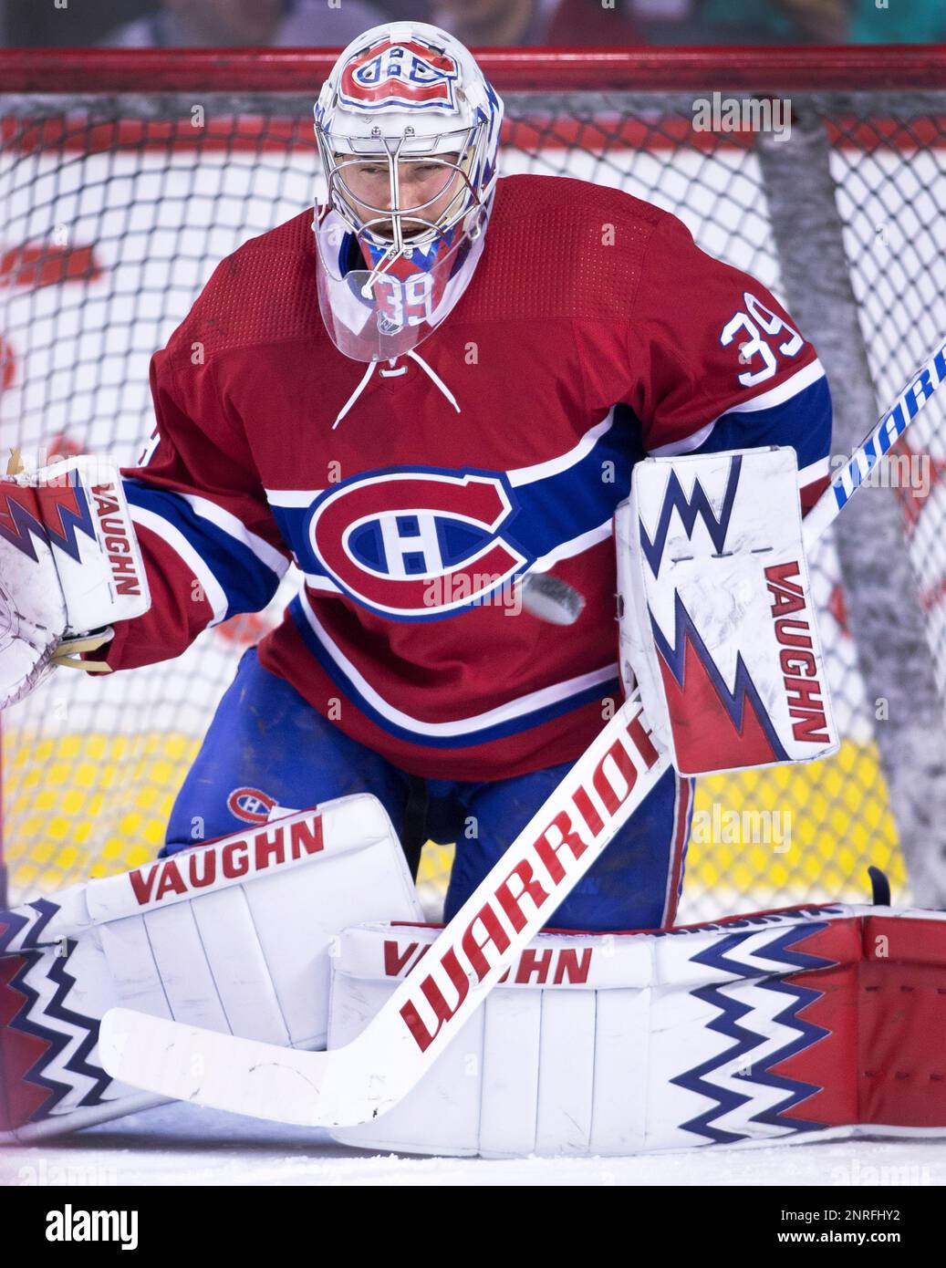 NHL profile photo on Montreal Canadiens goalie Charlie Lindgren during ...