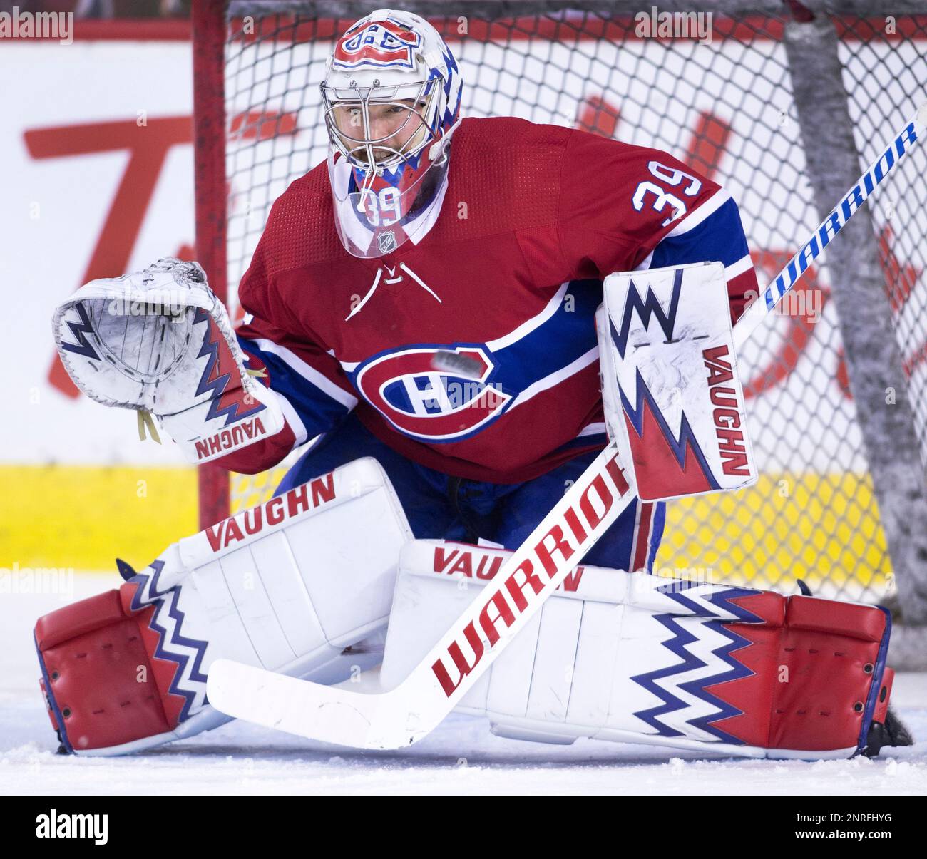 NHL profile photo on Montreal Canadiens goalie Charlie Lindgren during ...