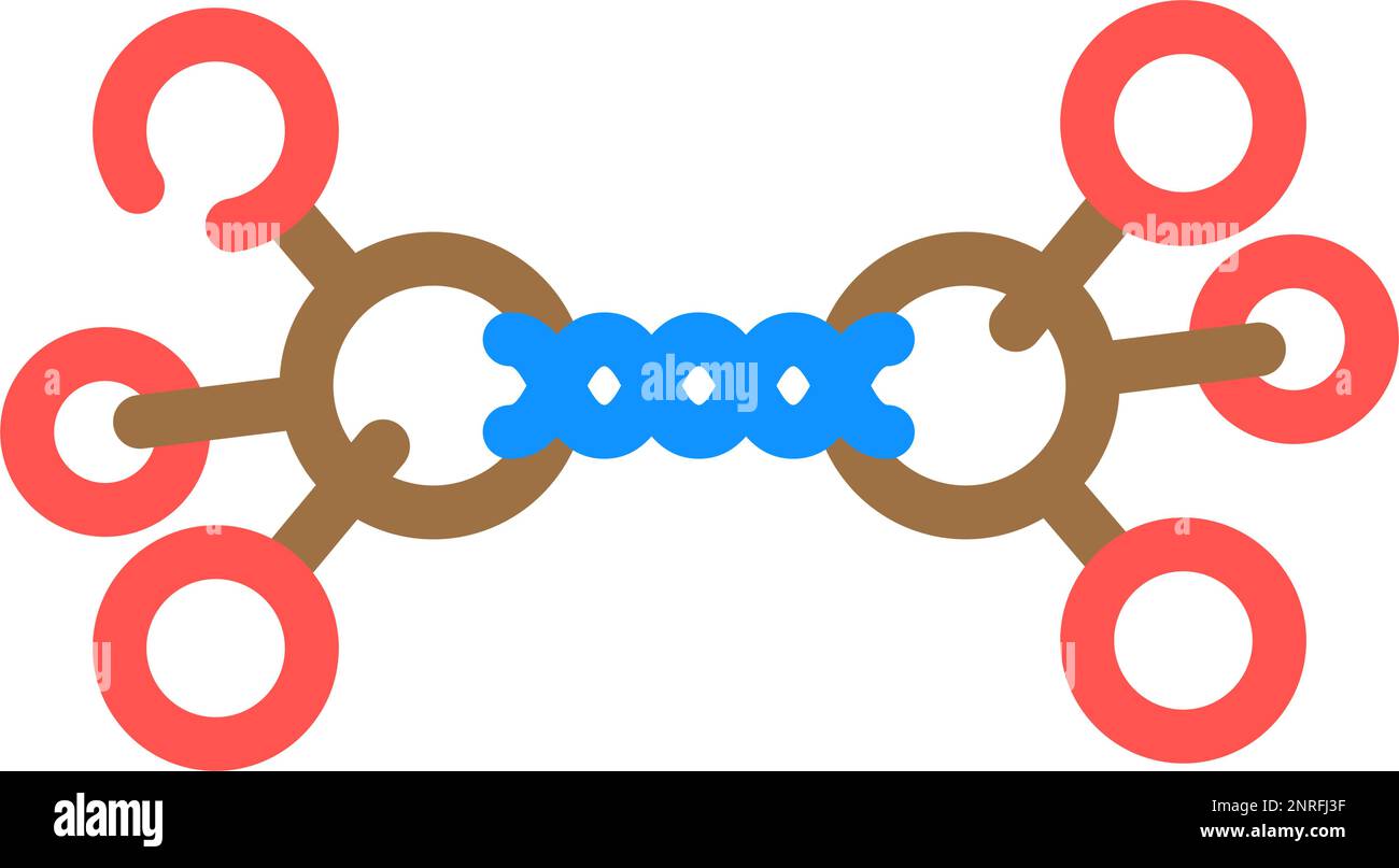 model molecular structure color icon vector illustration Stock Vector ...