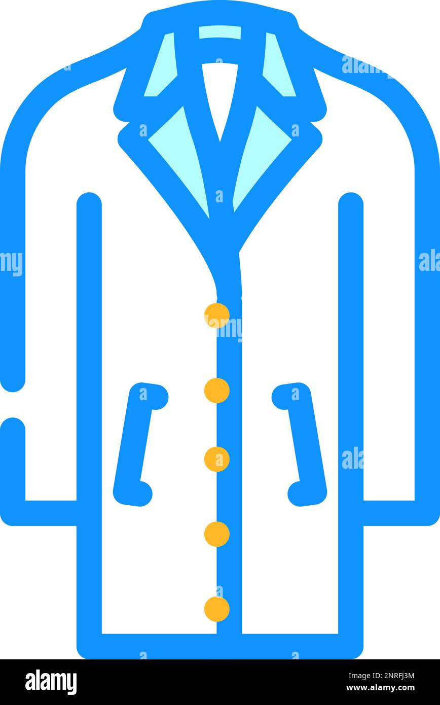 lab outerwear male color icon vector illustration Stock Vector Image ...