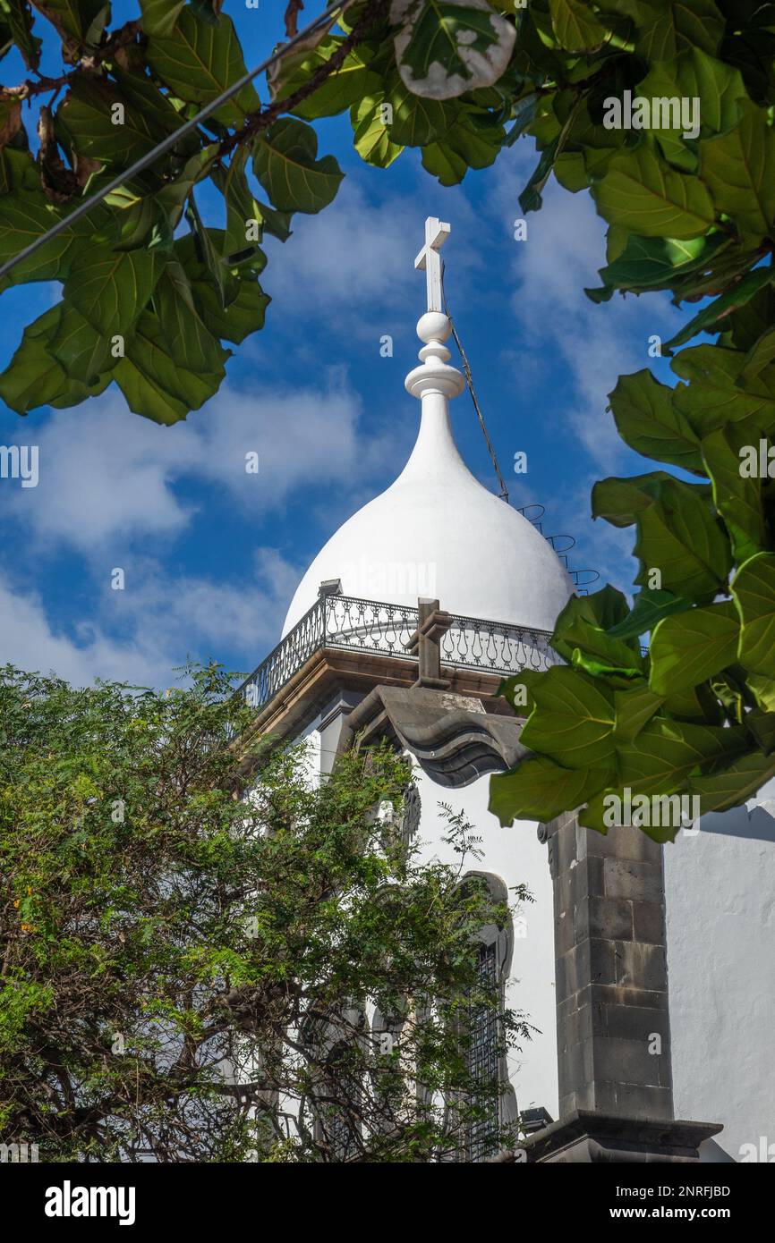 Portugal, Madeira, Funchal, Santa Maria church in old town Stock Photo ...