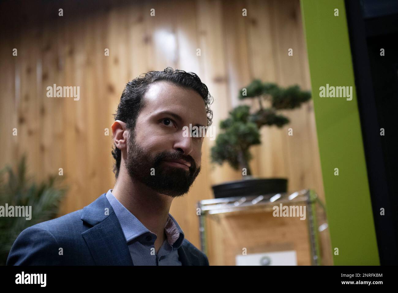 In this Monday Dec. 23, 2019, photo Rep. Yousef Rabhi waits inside Om ...