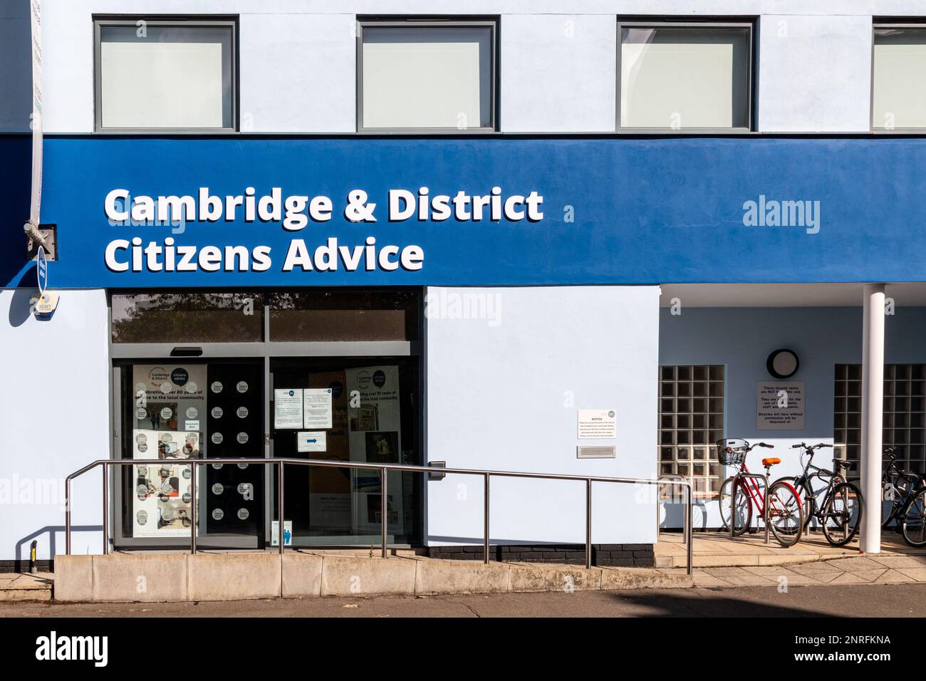 An exterior view of the Cambridge and District Citizens Advice branch ...