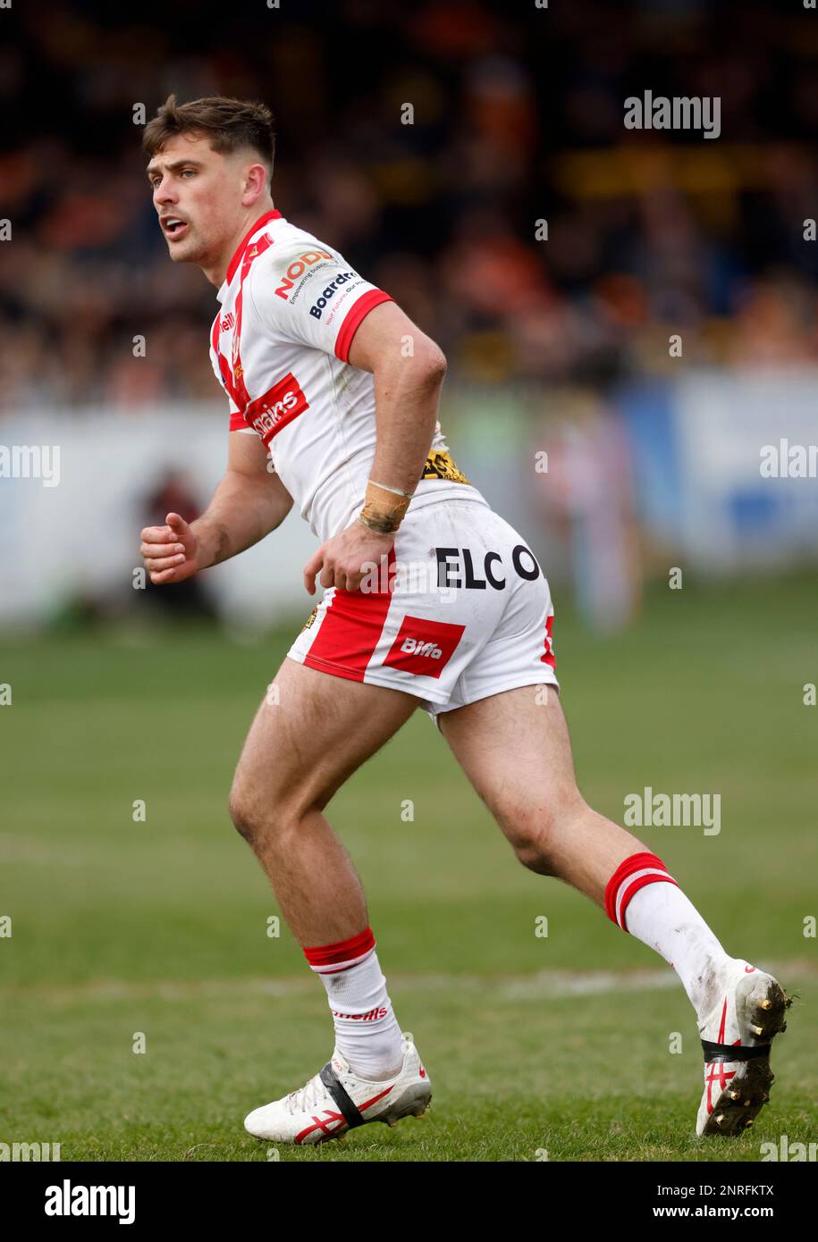 Saint Helens' Lewis Dodd during the Betfred Super League match at The ...