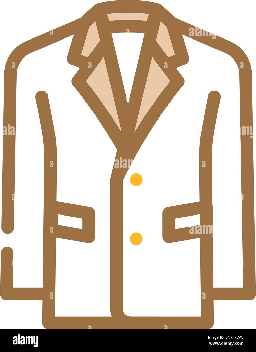 coat outerwear male color icon vector illustration Stock Vector Image ...