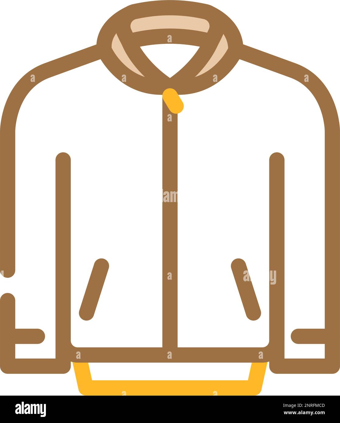 bomber outerwear male color icon vector illustration Stock Vector Image ...