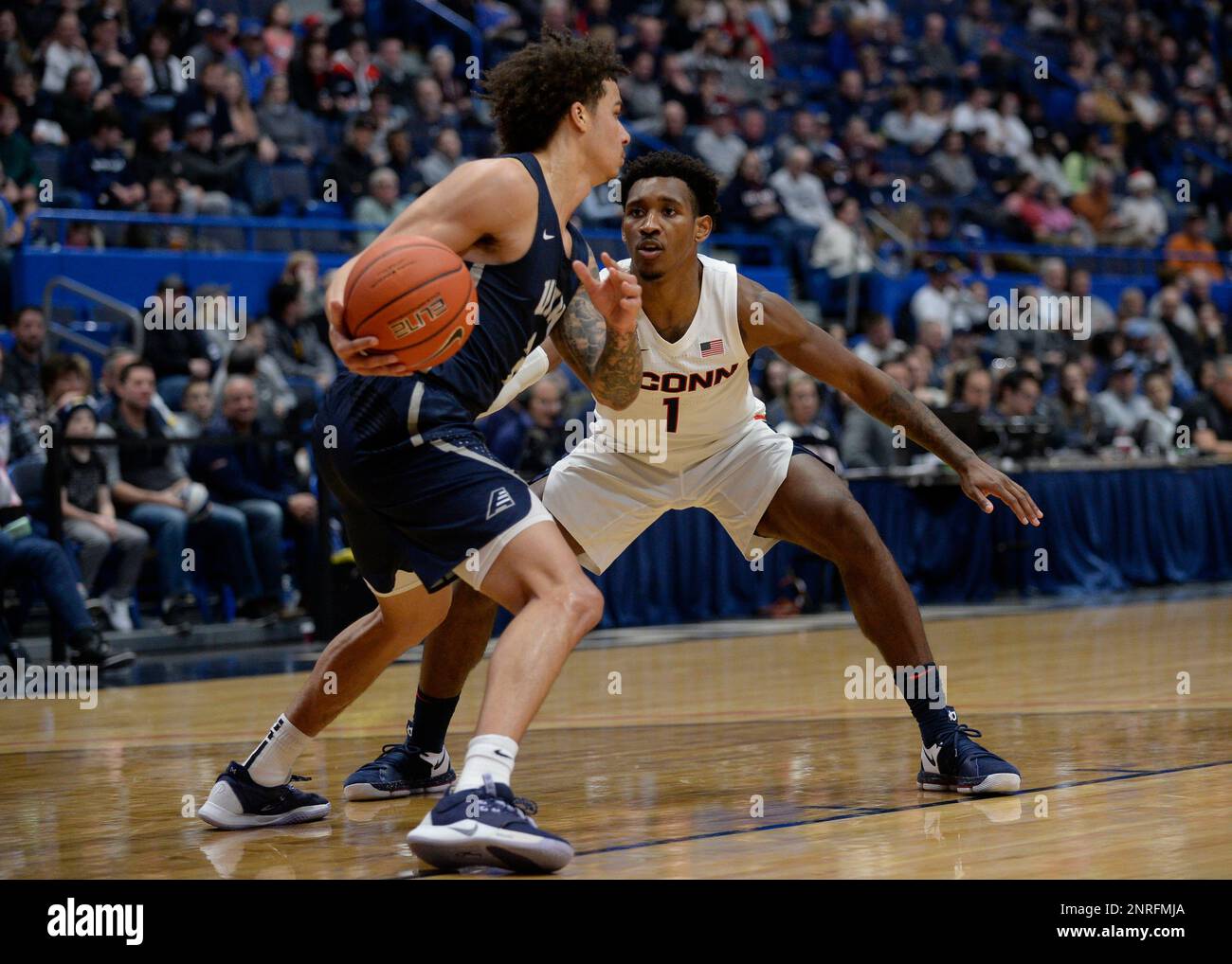 HARTFORD, CT - DECEMBER 22: UConn Huskies guard Christian Vital (1 ...