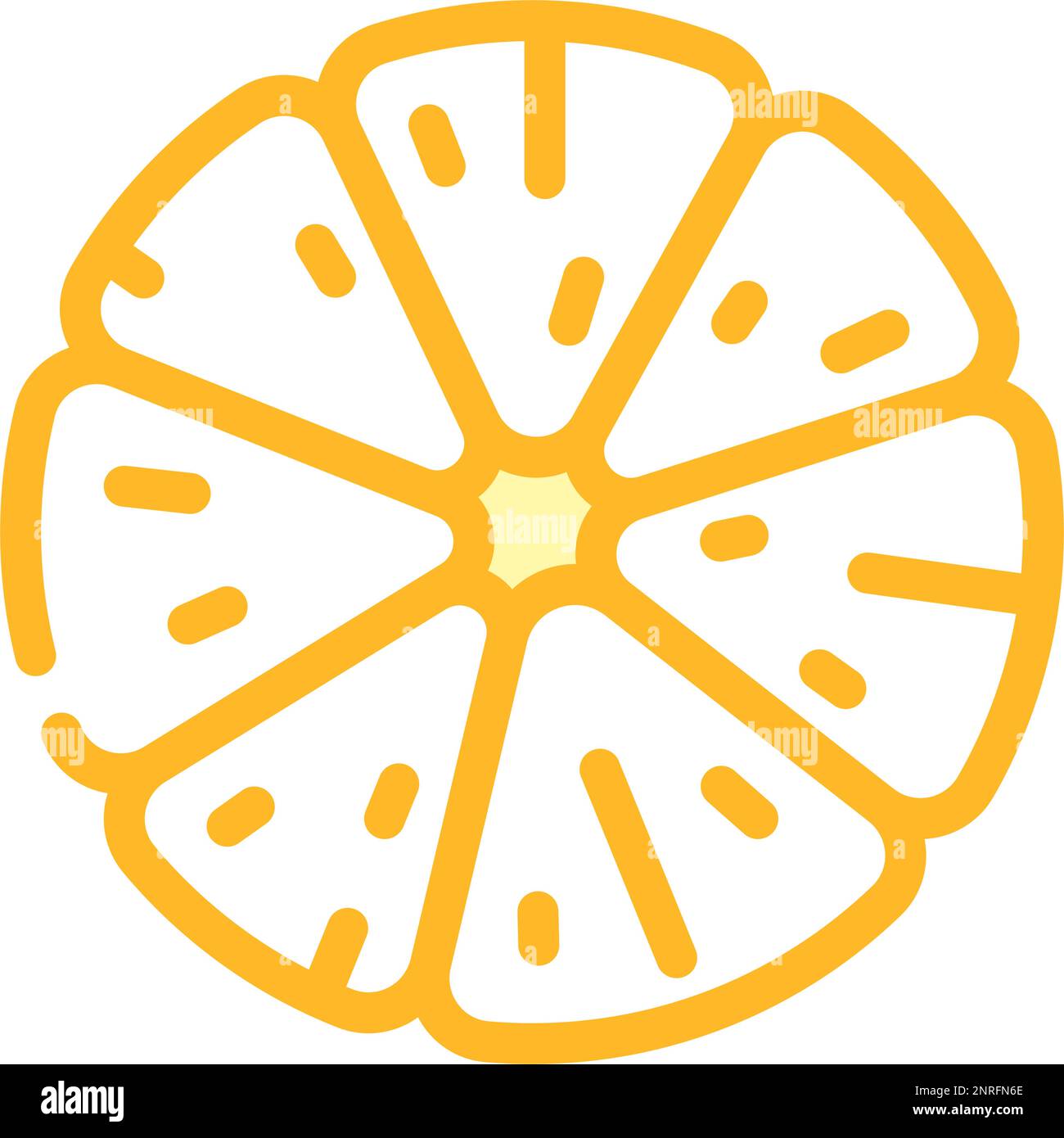 Clementine segment Stock Vector Images - Alamy