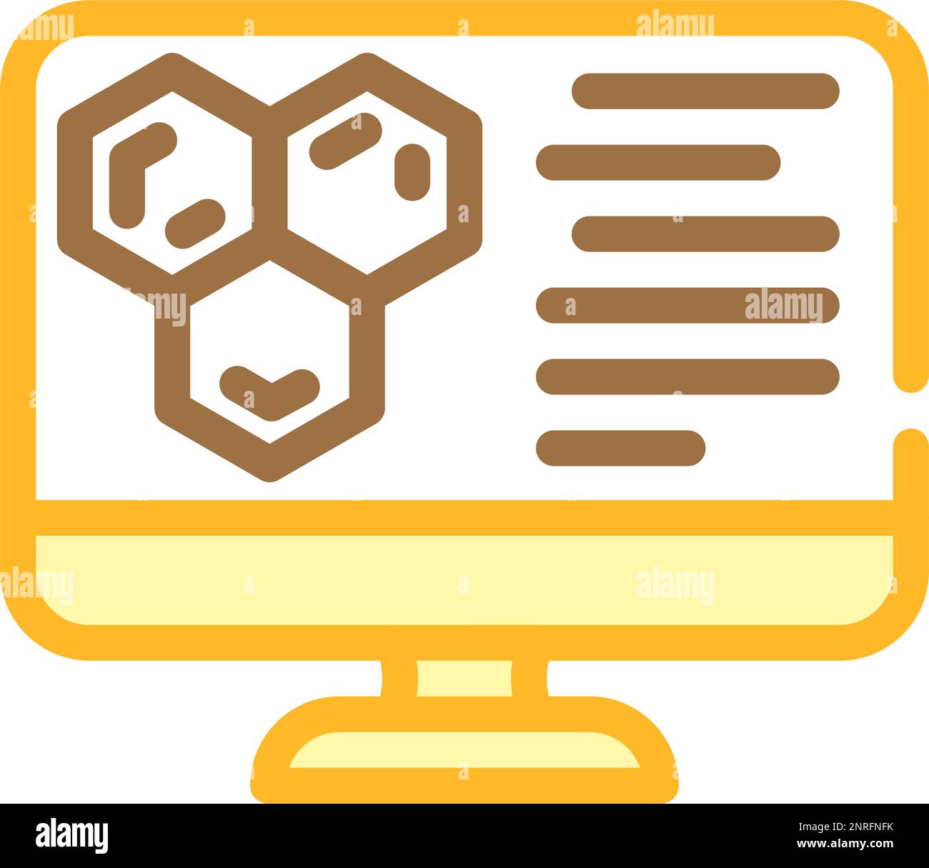 laboratory molecular structure color icon vector illustration Stock ...