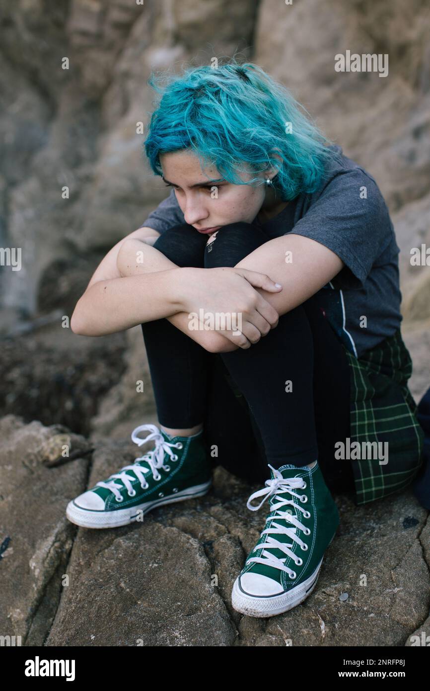 Rock sad hi-res stock photography and images - Alamy