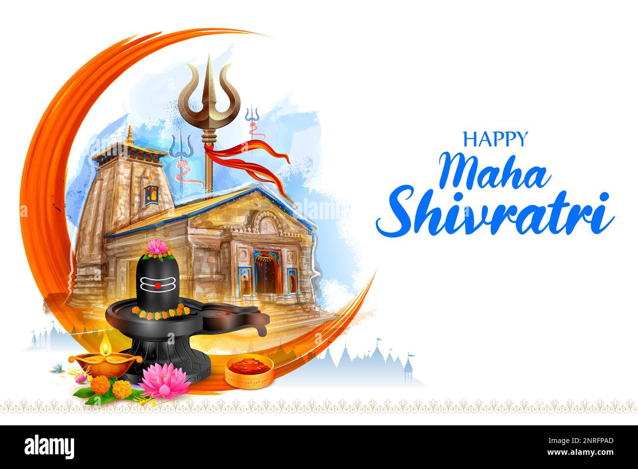 Lord Shiva Linga, Indian God of Hindu for Maha Shivratri festival of ...