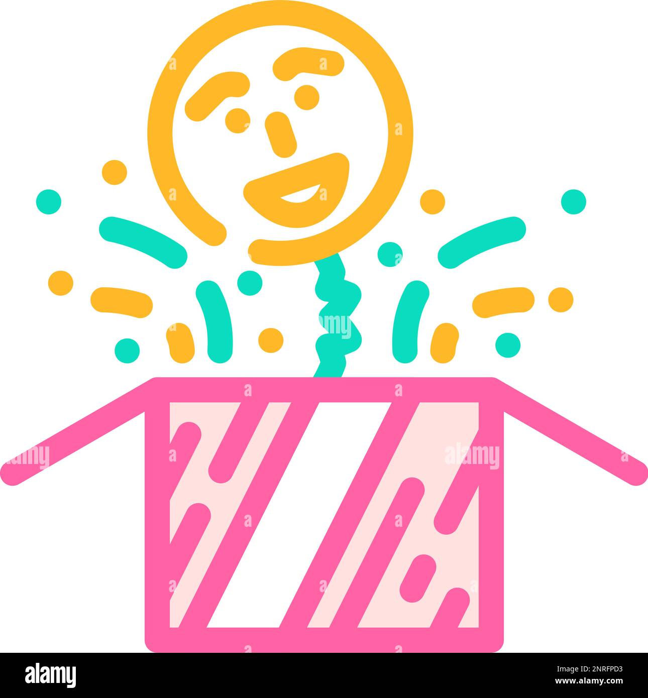 surprise gift box color icon vector illustration Stock Vector Image ...