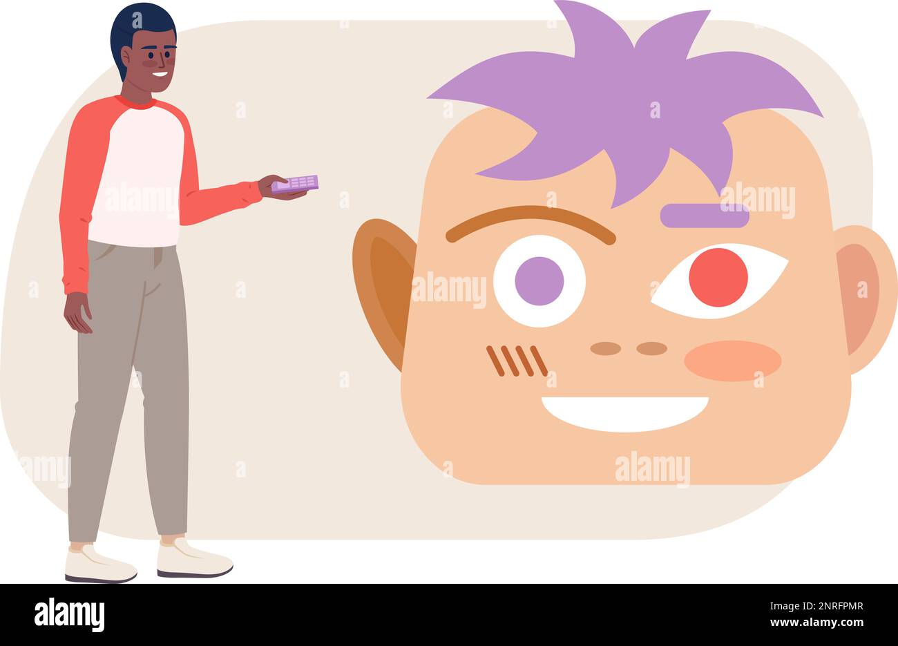 Identifying ideal customer flat concept vector spot illustration Stock ...