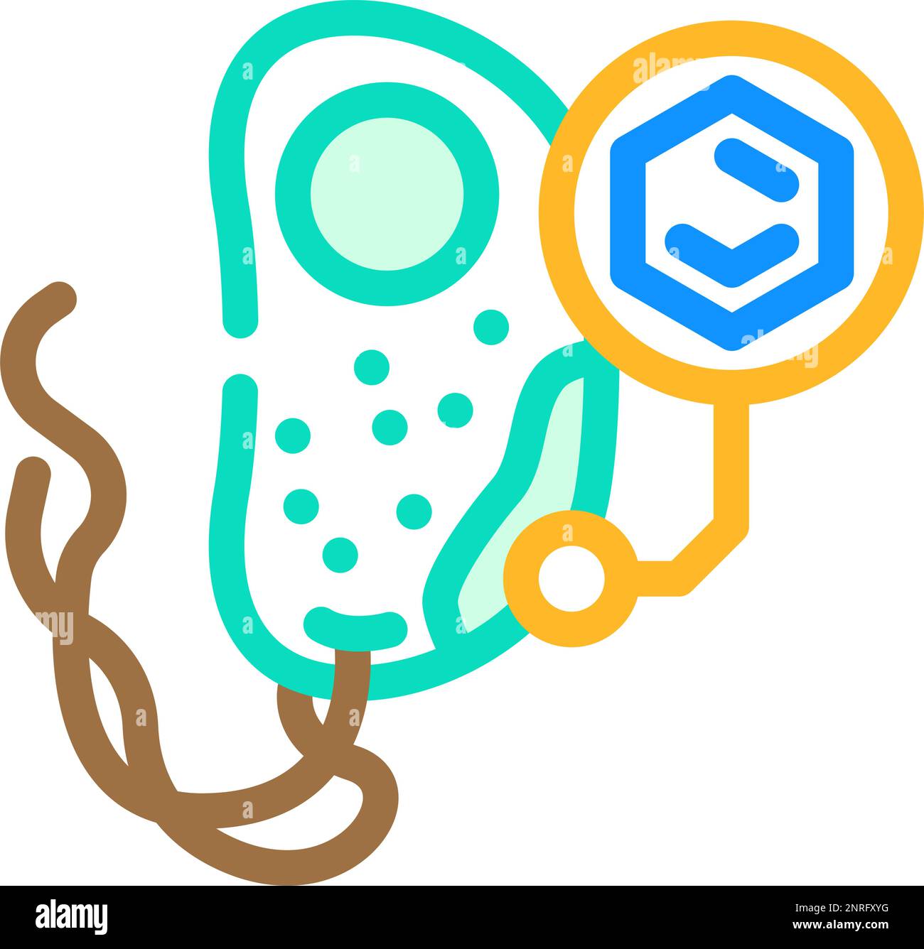 Cell Molecular Structure Color Icon Vector Illustration Stock Vector Image And Art Alamy