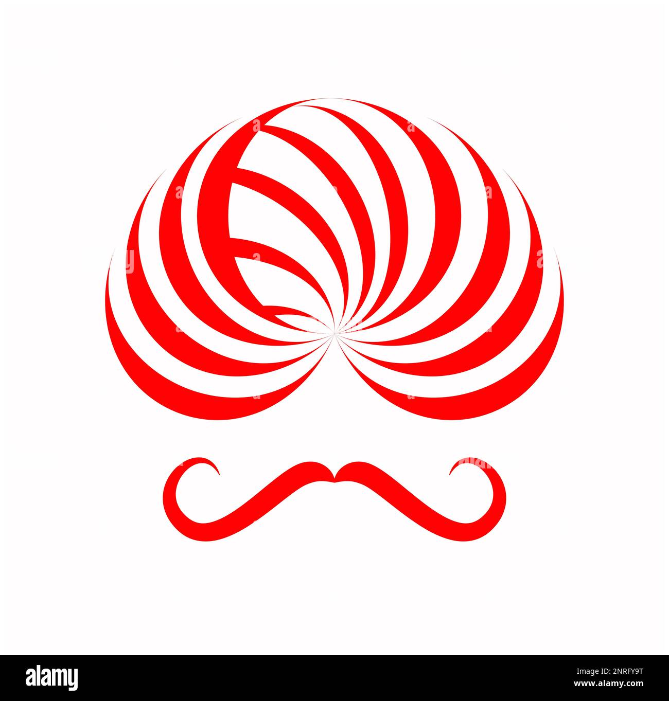 Rajasthani muchad man with red pagdi vector Stock Photo - Alamy