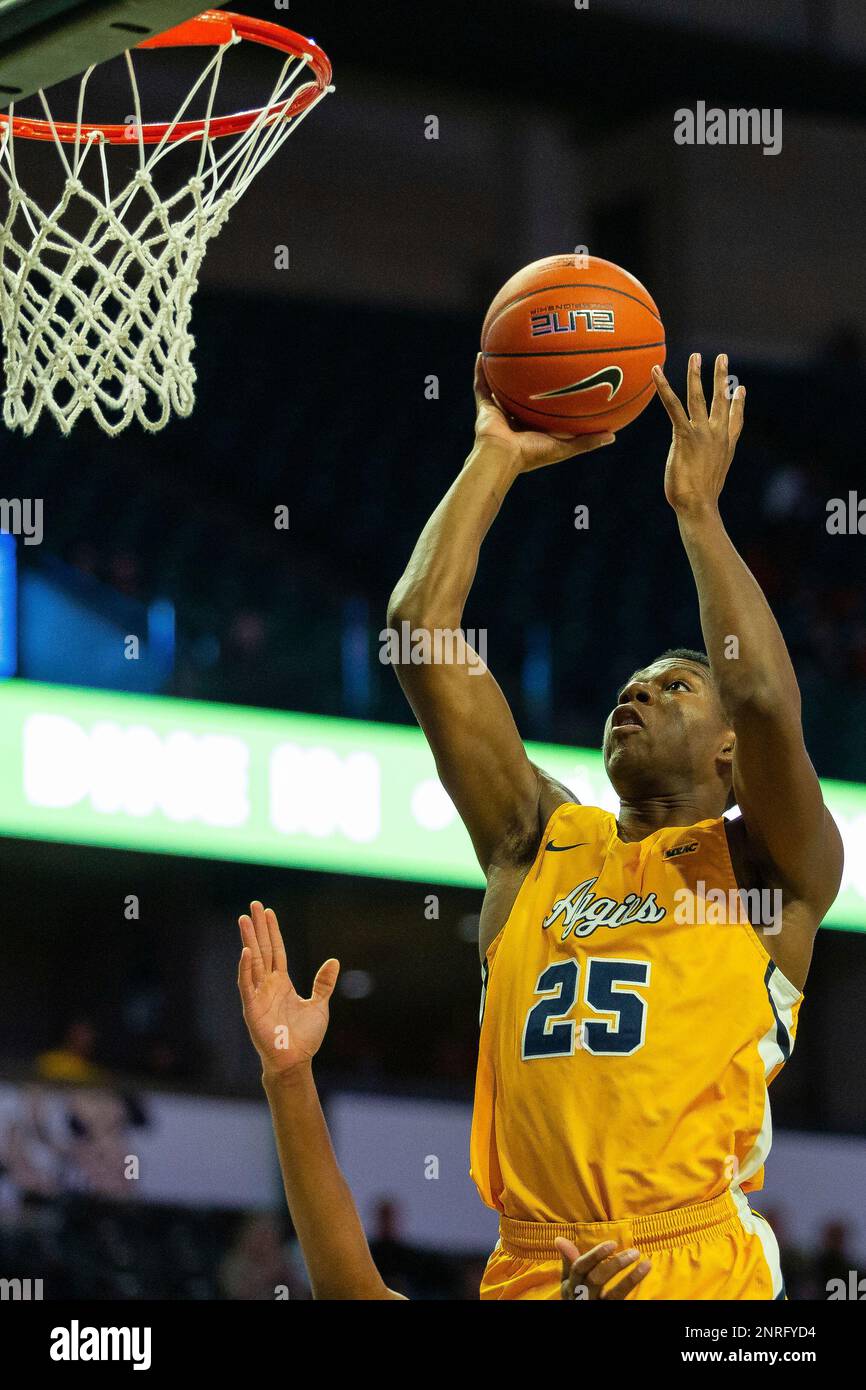 December 21, 2019: North Carolina A&T Aggies forward Webster Filmore ...