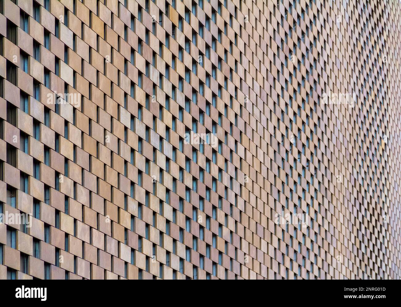 full frame abstract shot of a modern house facade with lots of stone ...