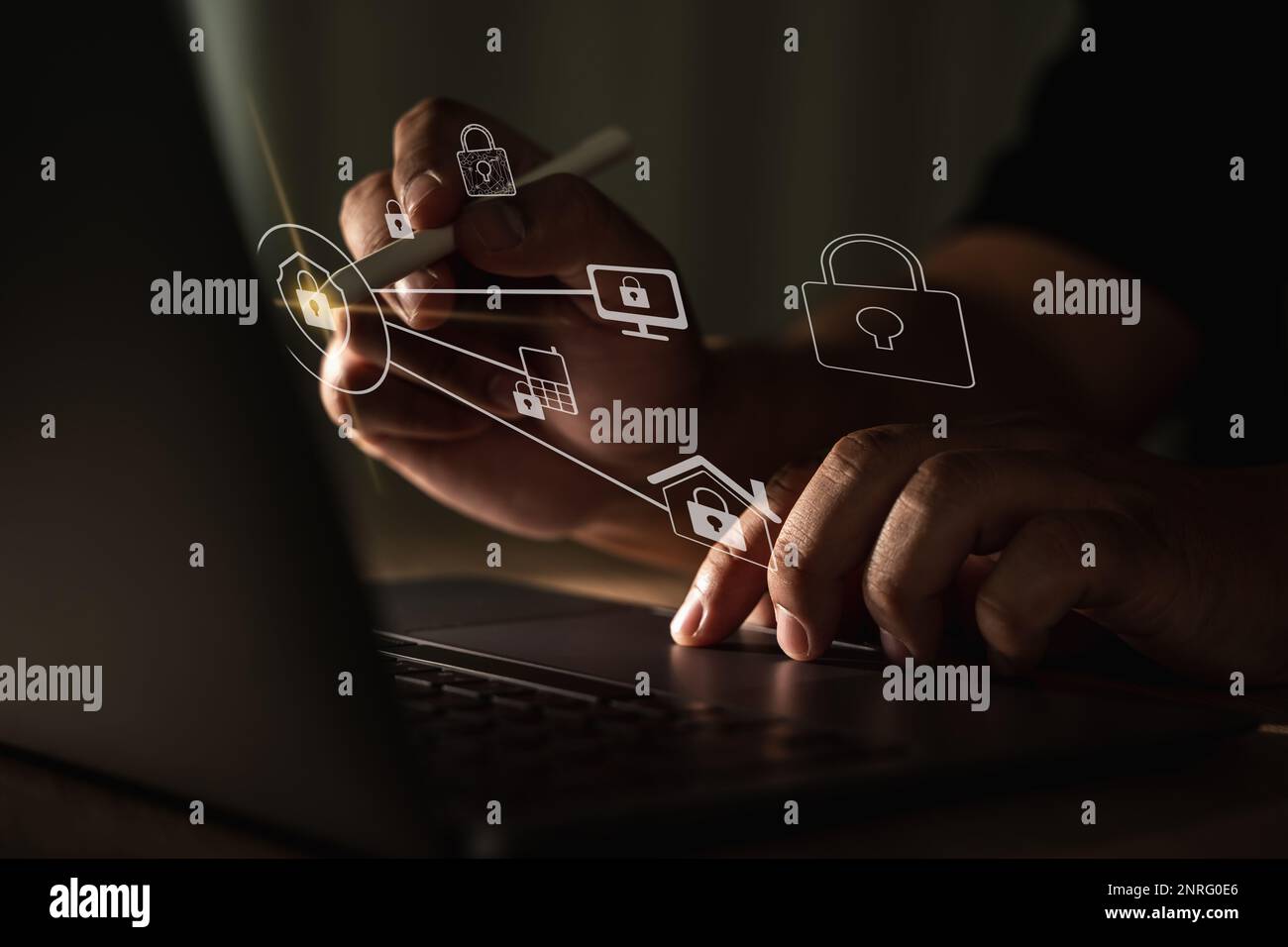 CYBER SECURITY Business technology Antivirus Alert Protection Security ...