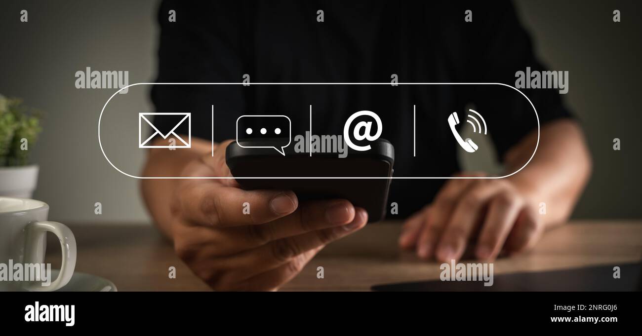 CONTACT US (Customer Support Hotline people CONNECT ) Businessman ...