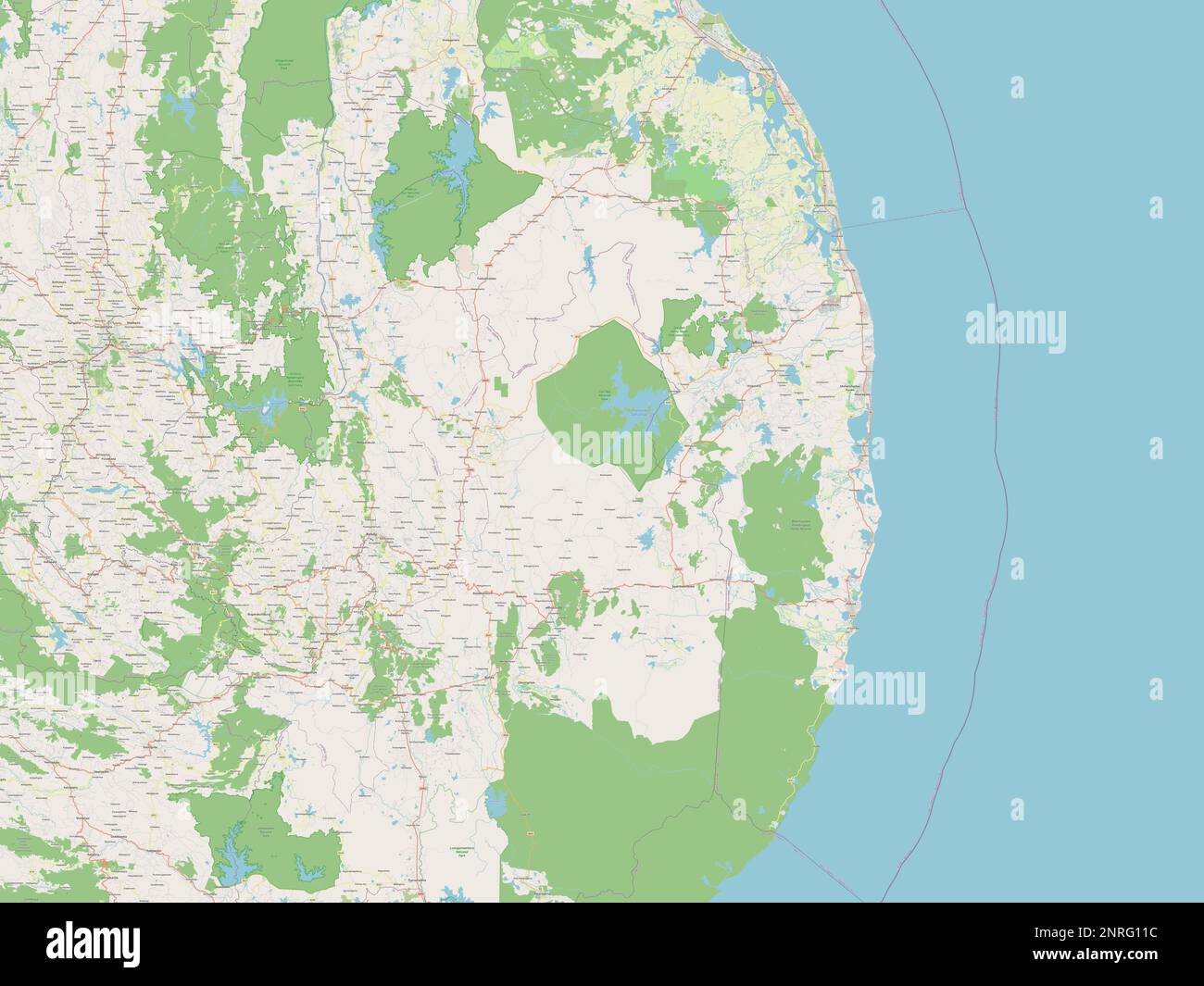 Ampara, district of Sri Lanka. Open Street Map Stock Photo - Alamy