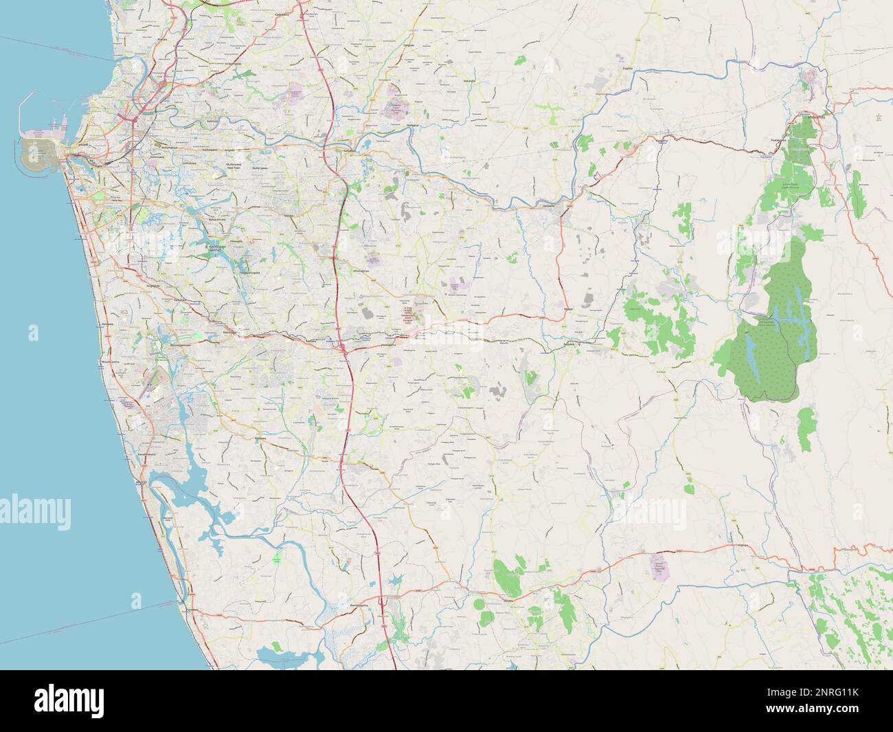 Colombo, district of Sri Lanka. Open Street Map Stock Photo - Alamy