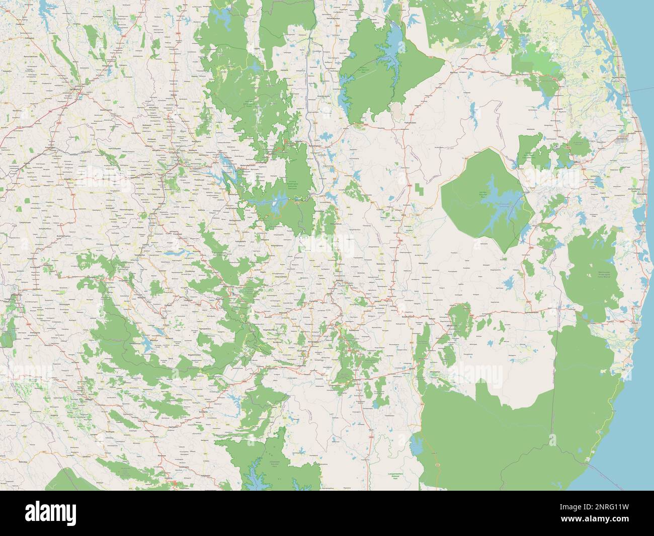 Badulla, district of Sri Lanka. Open Street Map Stock Photo - Alamy