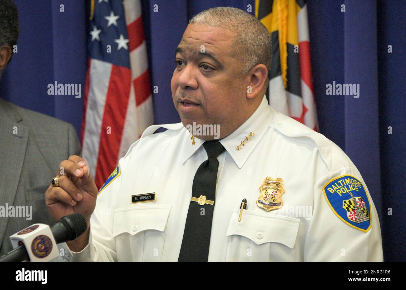 Baltimore Police Commissioner Michael Harrison announces support for a ...