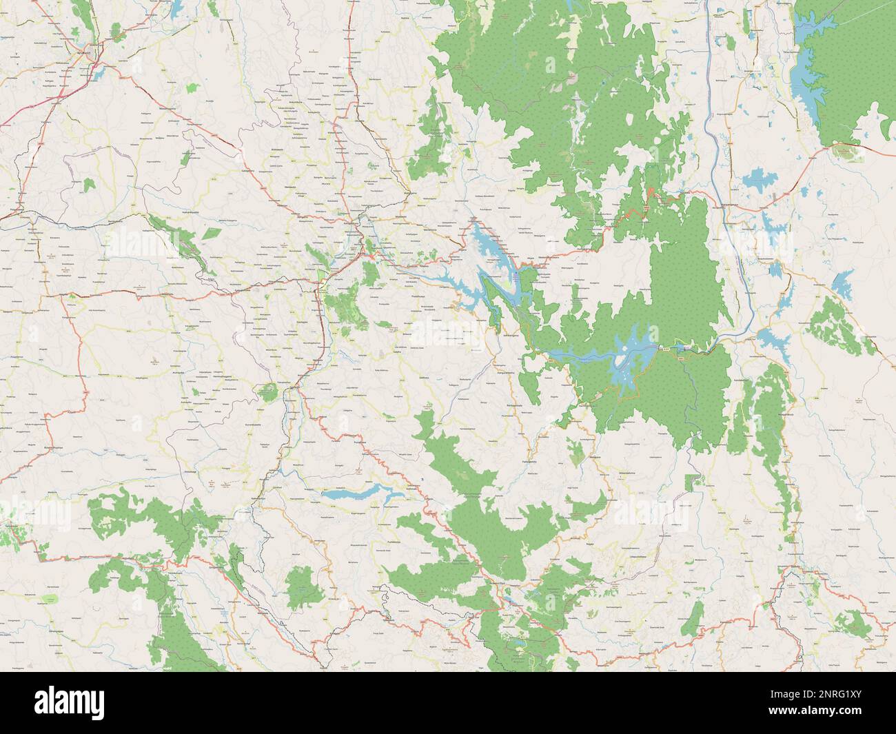 Kandy, district of Sri Lanka. Open Street Map Stock Photo - Alamy