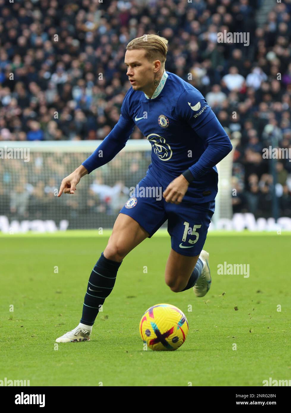 Chelsea's Mykhailo Mudryk in action during the English Premier League ...