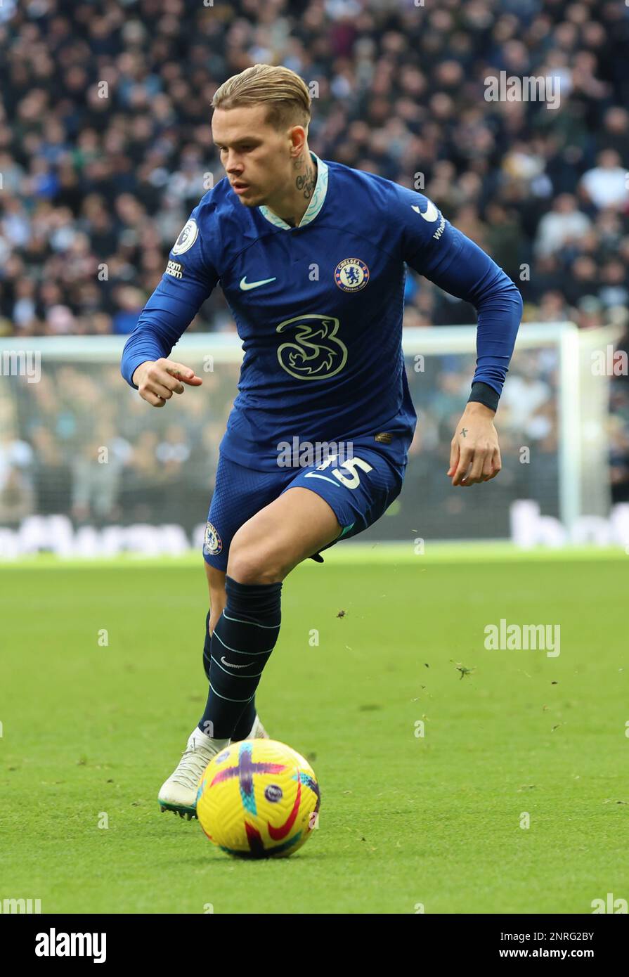 Chelsea's Mykhailo Mudryk in action during the English Premier League ...