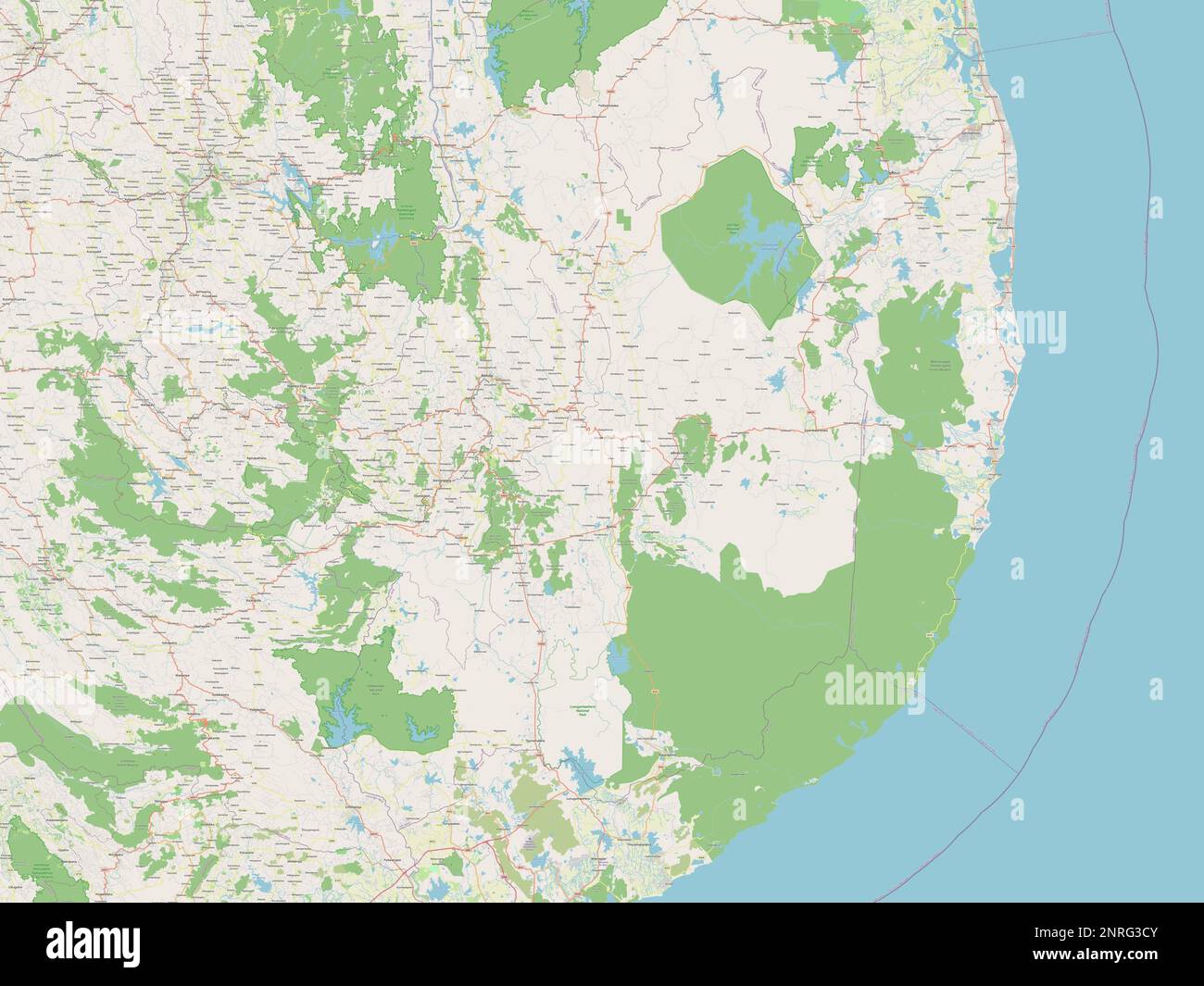 Moneragala, district of Sri Lanka. Open Street Map Stock Photo - Alamy