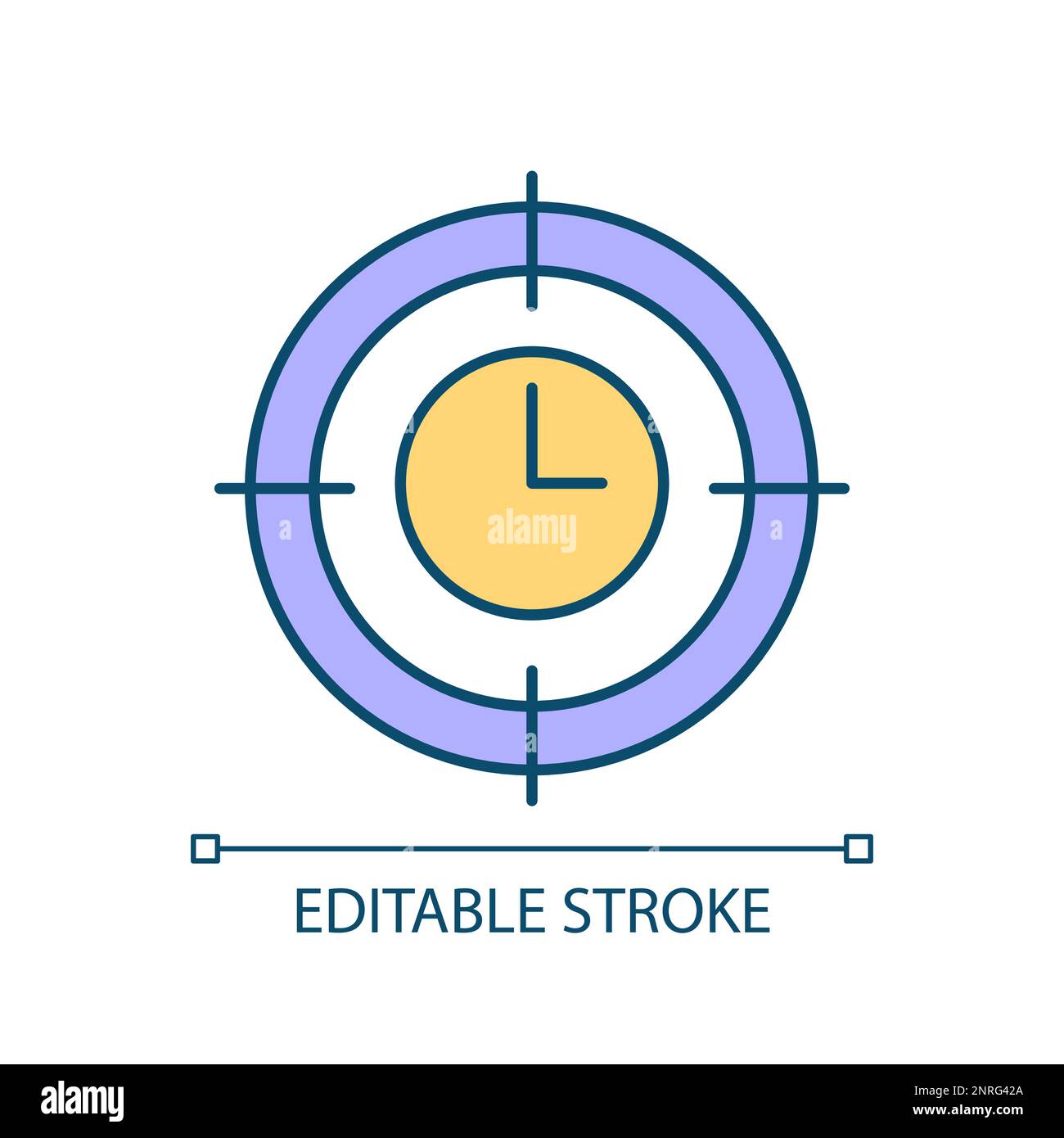 Focus time RGB color icon Stock Vector Image & Art - Alamy