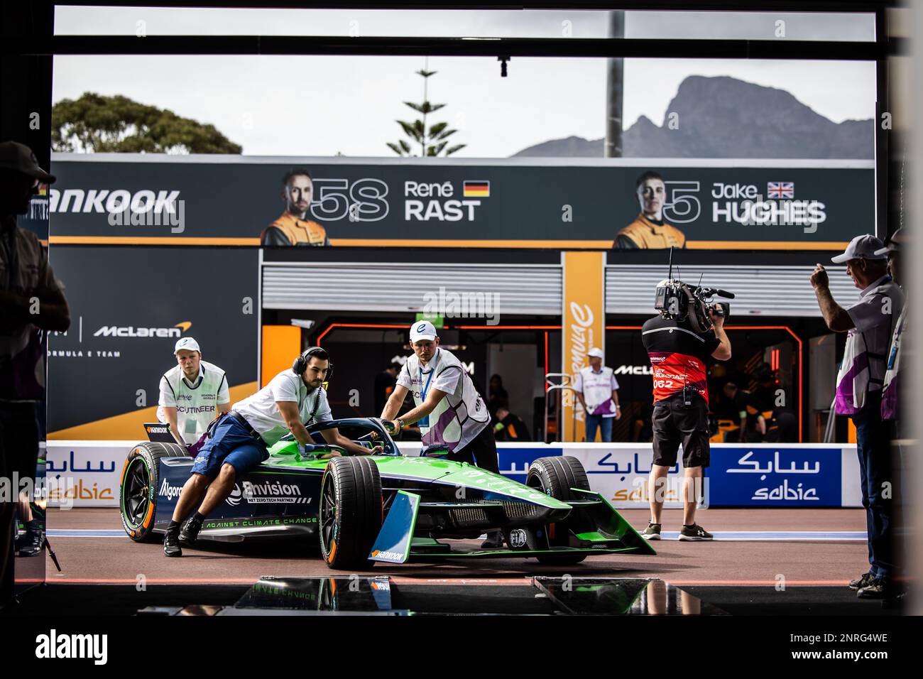 FIA garage, box verifications, scrutineering during the 2023 Cape Town ...